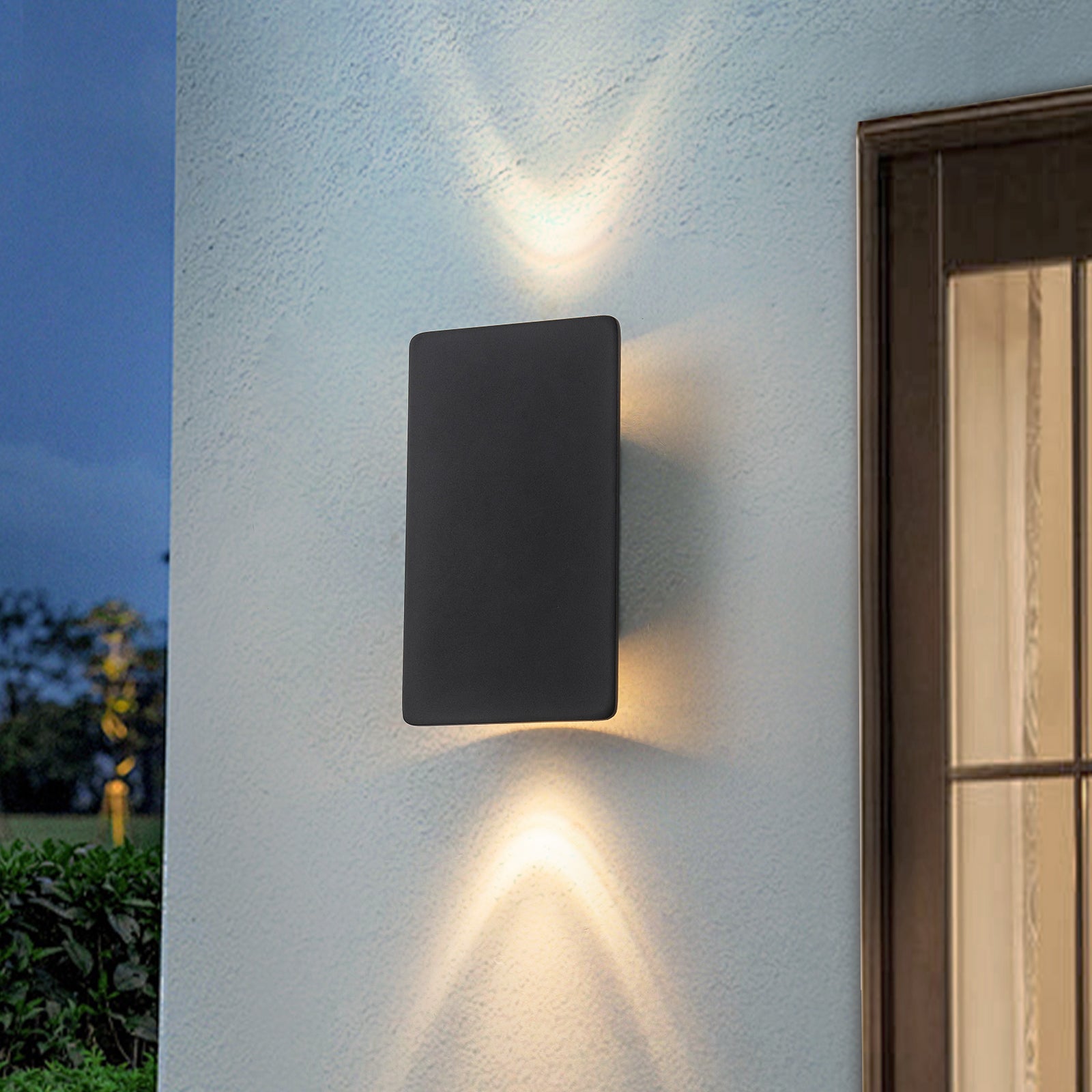 black rectangle outdoor lights