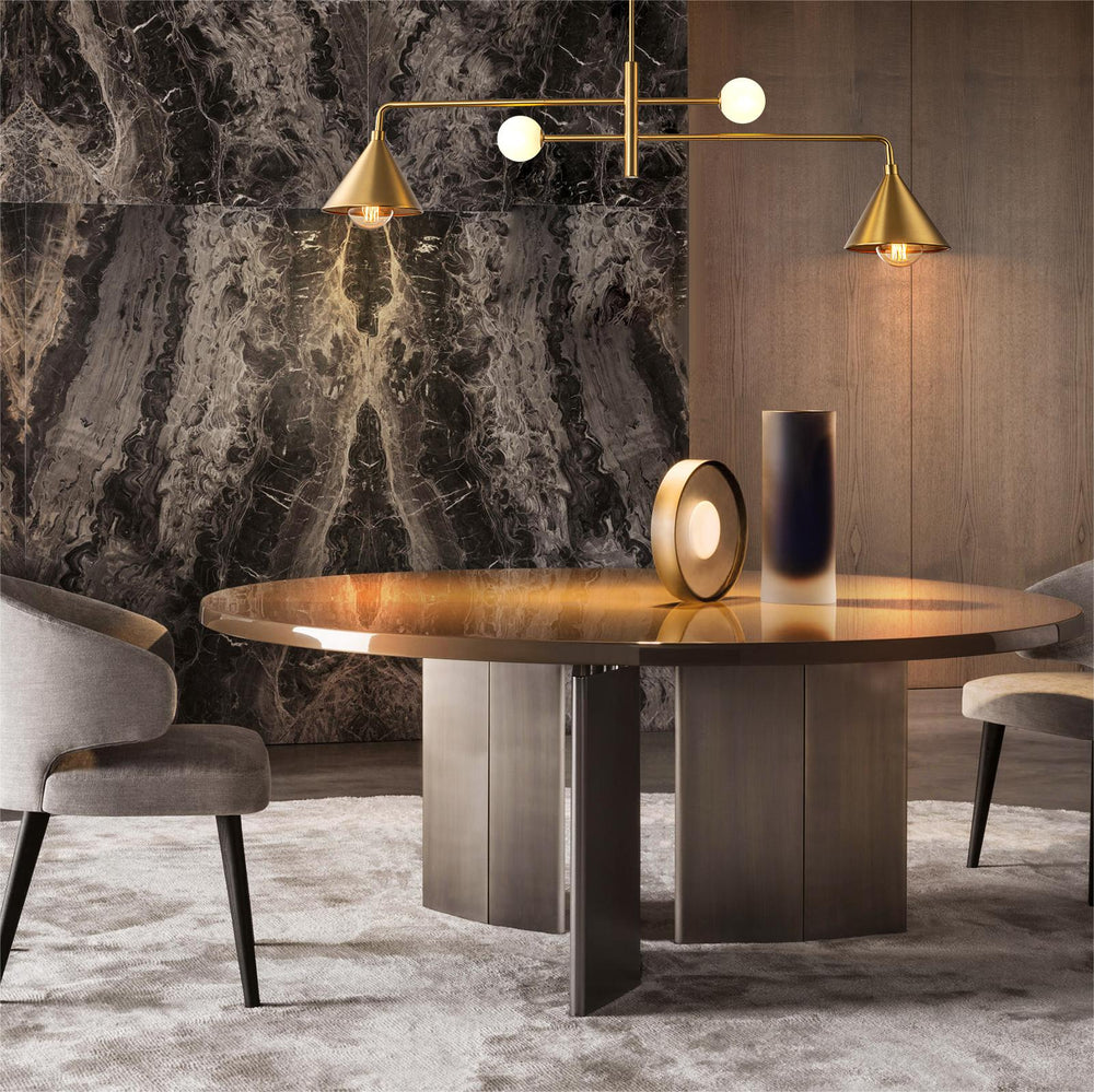 Glowlings Modern 4-Light Rotate 360° Cone Linear Pendant Light with Op